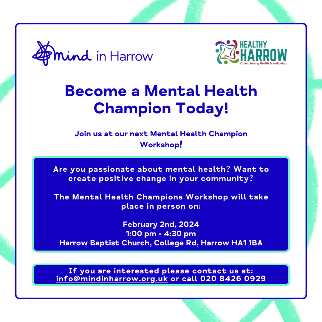 Mental Health Champion Workshop - Mind in Harrow